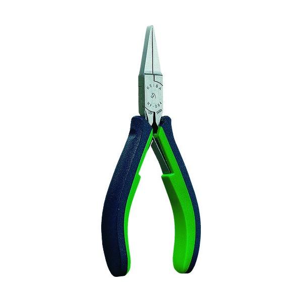 狭い箇所や細かな作業に適しています。 神戸製鋼所製オリジナル高級鋼材「マルトロイI」を使用しています。 握りやすく水に濡れても滑りにくい高級ハンドル仕様です。 ばね付 先端部ギザなし E×F(mm):1.6×3.5 落下防止用ひも取付穴:無...