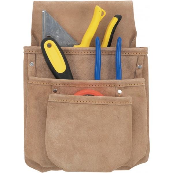 ●サイズ(mm):W235xH356 ●材質:丈夫なスプリットレザー ●重量(g):566.2 ●丈夫な革製の3つのポケット(大x1、中x1、小x1)は間口が広く、使いやすい。 ●負荷のかかる部分はリベットにより強化されています。 ●7.6...