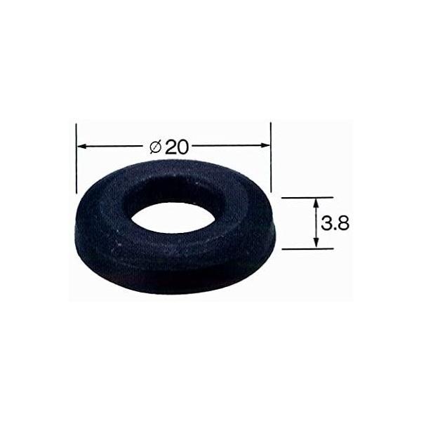 φ20X3.8mm/材質:EPDM  【入数】 1個 50−657