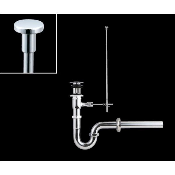 トラップ:Pトラップ(洗面器用) ポップアップ式排水金具（呼び径32mm） パイプ径:32mm A寸法:396mm B寸法:163〜222mm 排水栓方式:ポップアップ式  ●備考:排水口カバー付   【入数】 1点 LF260PACU