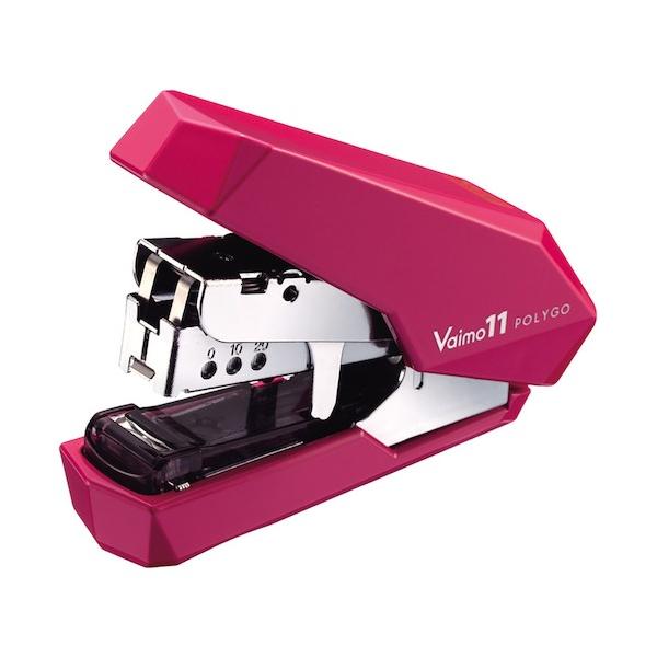 バイモ11シリーズ最小・最軽量のライトユースモデルです。 2枚から40枚までのコピー用紙を軽い力でフラットに綴じることができます。 本体が大きく開くので針の装てんも簡単です。 針の残数確認窓から常に残数を確認できます。 仕上がりもフラットで...