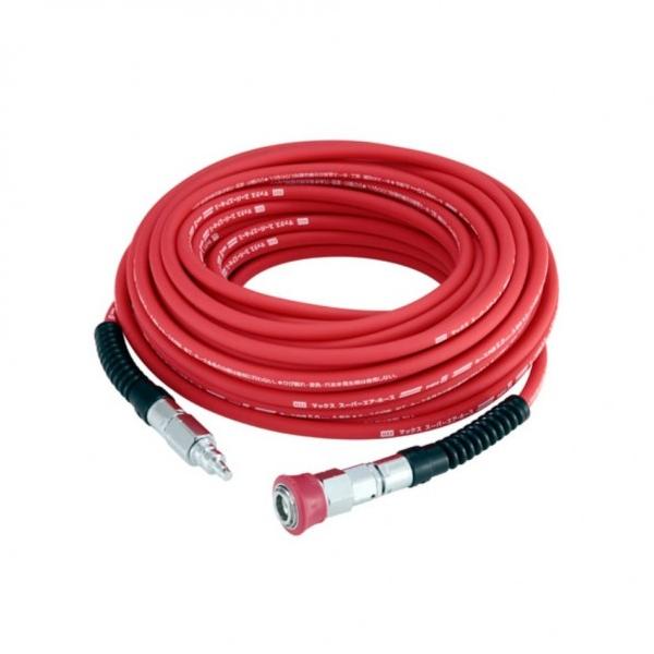 【商品情報】  ●高品質！よれにくく使いやすい！  ●やわらかさベストマッチング。  現場環境に適した「やわらかさ」を持っています。   ●ホースねじれ軽減、両側ロータリー搭載。  コンプレッサ側につなぐエアプラグと、釘打機側のエアチャック...