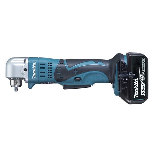 18V Li-ionで作業量アップ。 狭い場所、天井や壁際での穴あけ作業に バッテリBL1860B・充電器DC18RF・サイドグリップ・ フック・ケース付 「実用充電 約27分/フル充電 約40分」 18V リチウムイオン6.0Ah 穴あけ...