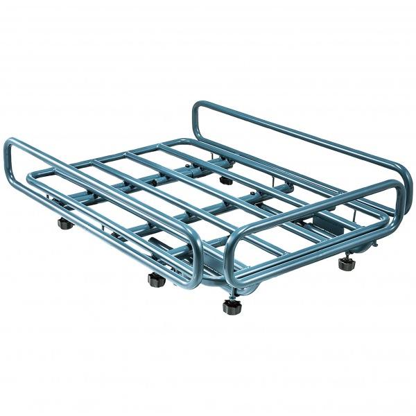 ●荷台サイズ調整(mm):幅660〜980、長さ850〜1095 ●箱、袋、コンテナなどの運搬に ●積荷が安定するサイドフレーム形状 ●サイドフレーム固定用大型ノブ ●荷ヒモフック(8ヶ所)   【入数】 1点 A65470