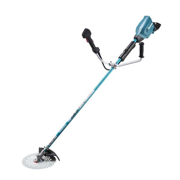 圧倒的プロ品質」充電式草刈機、30mLエンジン式同等の使用感。 後端モータ採用。 Uハンドル 本体のみ/バッテリ・充電器別売 18V×2本=36V 草刈刃 ?255mm(DCホワイトチップソー付) リチウムイオン6.0Ah 高速回転7000...