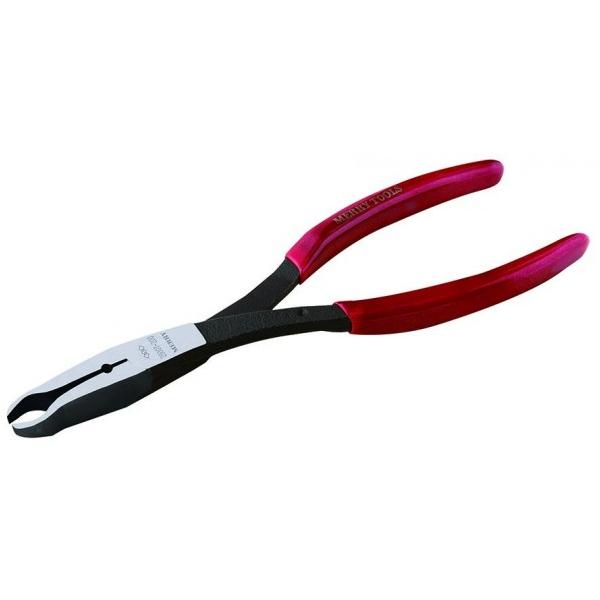 【商品説明】 ●タイヤの釘抜き専用工具です。 ●特に大型車タイヤの釘抜きに適します。 ●ソフトカバー。 【商品スペック】 ●呼び寸法(mm):200 ●実寸法(全長)(mm):198 ●a(mm):15.5 ●b(mm):11.0 ●c(m...