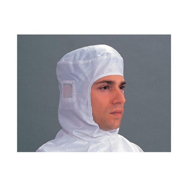 ■特徴 無塵・制電のスタンダードタイプ  ■仕様 無塵・制電仕様。 耳メッシュ付き・後頭部小ベルト調整式・首元でフリルをクロスしてマジック止めの合わせ仕様。   【入数】 1点 3610AM