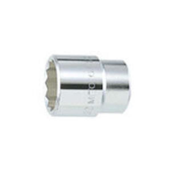 差込角19.0mm用です。 口径は12角です。 用途 作業におけるボルト・ナットの締め・ゆるめ用です。 対辺寸法(mm):41 差込角(mm):19.0 全長(mm):65 対辺形状:12角 ●対辺寸法(mm):41 ●差込角(mm):19...