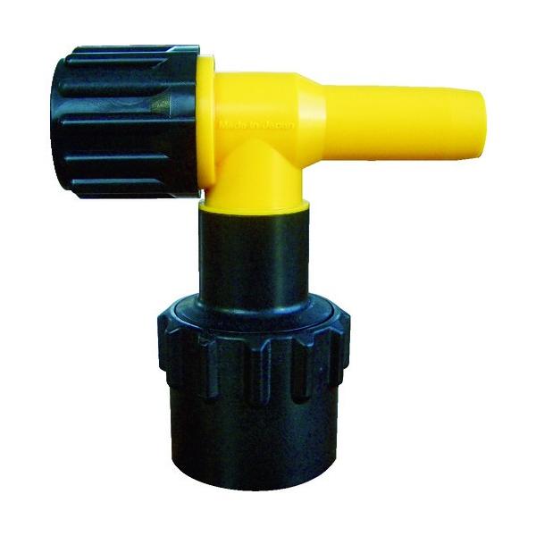 ■特徴 誰でも簡単にワンタッチ脱着できます。 大型回転ツマミで操作性抜群です。 ツマミ操作は約90度内でスムーズな出量調整ができます。 吐出ヘッド部が回転するので給油後の液ダレを軽減します。  ■用途 液体の小分け作業に。  ■仕様 缶口金...