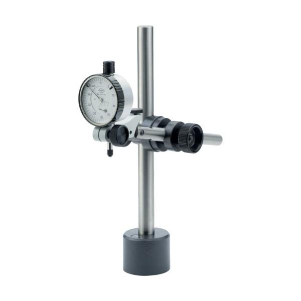 ■特徴 頑丈な円形ベースには、永久磁石を使用しています。 微調整付きサポートアーム ■仕様 サポートアーム(1個のジョイント付) ステンレス鋼のポストとサポートアーム ±90°指示器回転可能    【重量】 1KG 【原産国】 DE 815P