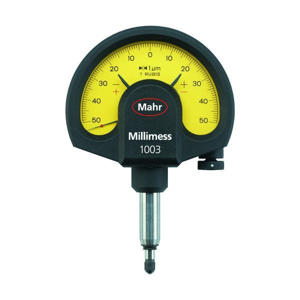 ■特徴 特長斬新な目盛パネルデザインです。 繰返し精度と耐久性を向上するために、内部摩擦部分はすべて宝石を採用しています。 測定スピンドルには特許開発の特殊ベアリングを採用しています。 ショック防止機構により、測定範囲を超える場合、機構部は...