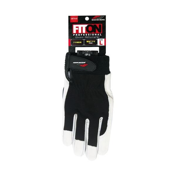 ワーキンググローブ ●素材 手の平:豚皮 手の甲:ナイロン、ポリエステル他   【サイズ】 L 【カラー】 001シロ 【入数】 1双 FTPR01