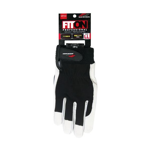ワーキンググローブ ●素材 手の平:豚皮 手の甲:ナイロン、ポリエステル他   【サイズ】 LL 【カラー】 001シロ 【入数】 1双 FTPR01