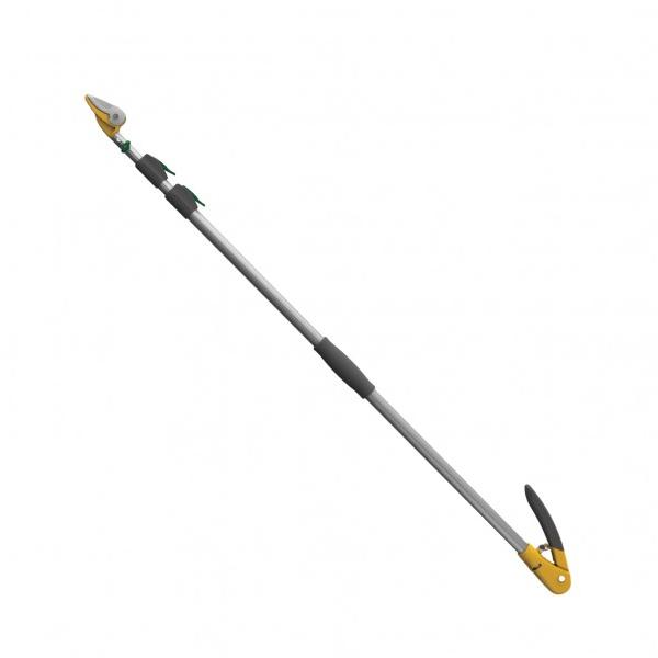 ●軽い力で楽々切れる! ●従来の手で握るハンドルは枝を切るのに強い力が必要でした。 ●当製品は世界初の新構造ハンドル。 ●握るハンドルに比べ切る力は50%軽減。 腕の力で切るので軽い力で楽々切れます。 ●シリーズ最軽量設計で女性や年配の方で...