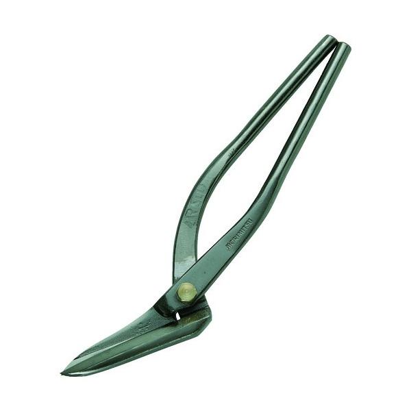 ■特徴 砂鉄系刃金日立安来ＳＬＤ鋼を刃に使用しています。 平板を上下に逃がすため、歪を押さえ左右の切り口が平に切れます。 表面はクロニッケルメッキ仕上げです。 本職用板金鋏です。 直線切り専用のため、板にひずみが出来にくいです。  ■用途 ...