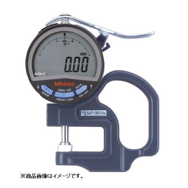 【特長】  ●小物部品、紙、フェルトなどの厚みをワンタッチで迅速に測定する事ができます。   ●測定子・アンビルともにセラミックを使用していますので、錆の心配がありません。  ダイヤルゲージは、外枠とオオイ板を一体成形してますので、前面から...