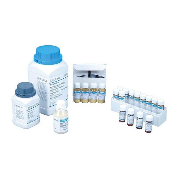 ●食品・水質検査に対応したメルク社製の培地です。 ●乾燥培地(一部除く)は顆粒状に製造されており、長期保存により組成分が分離したり溶けにくい難塊を作ることがありません。 また、秤量時に培地の飛散が少ないので、培地の懸濁・溶解が容易です。 ※...