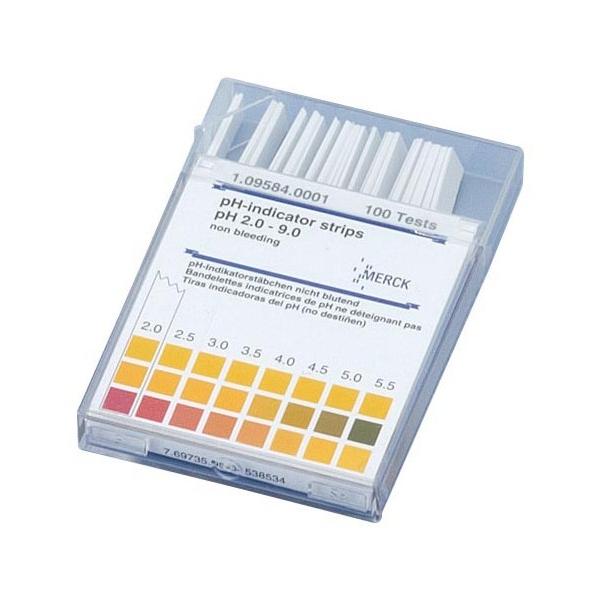 ●丈夫なプラスチック製ストリップに色素を結合させています。    種類:特殊領域 測定範囲:pH2．0〜9．0 目盛間隔:0．5 大きさ:6×75mm 入数:100枚 測定対象:緩衝液（5〜10分の浸漬可能） タンパク、第4級アンモニウム塩...