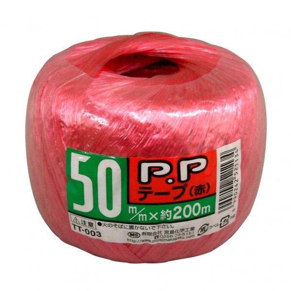 【商品説明】 柔らかく軽いため、作業効率がよい 結びやすく、ほどけにくい、滑らず伸びない コンパクトなサイズ持ち運びに便利で経済的  【注意】 火のそばに置かないで下さい。  【材質】 ポリプロピレン  【サイズ】 幅50mm×長さ200m...
