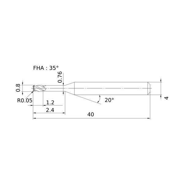 ■特徴 コーティング膜の平滑化処理により、切削抵抗の低減、切りくず排出性が向上しました。    【重量】 11G 【原産国】 日本製 VQ4XLRBD0080R005N024