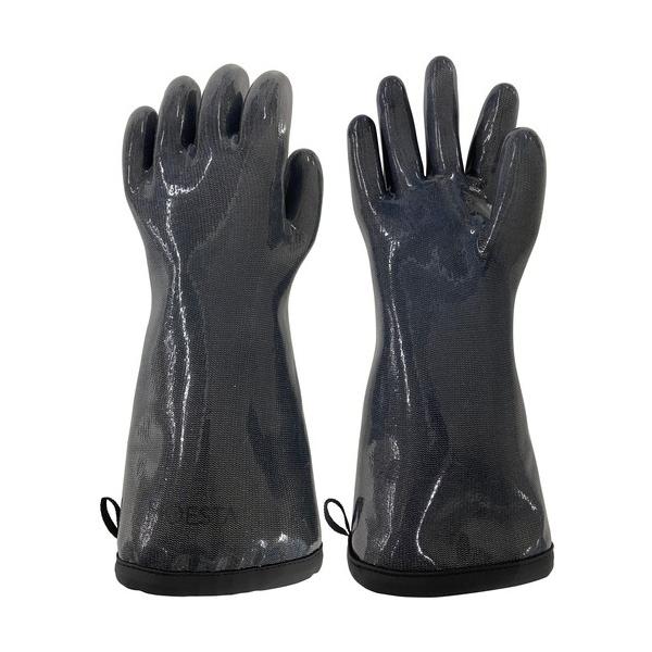 ■特徴 グリル器具のトップメーカー ドイツ モエスタ社（MOESTA）開発。  250℃に耐える高機能（耐熱250℃ 耐冷-40℃）  使いやすい5本指の高機能グローブ 高熱オーブンやBBQもOK 高品質のシリコーンはソフトでも、摩耗や傷に...