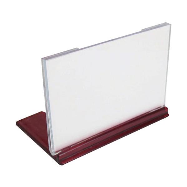 ■特徴 リクライニング可動式のカード立てです。  ■用途 店舗&amp;オフィス用。  ■仕様 中紙付  ■材質 ポリスチレン(PS)   【重量】 24g 【入数】 1点 UC2RD