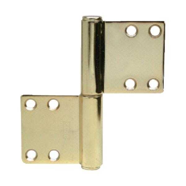 商品画像はイメージ画像です。実際とは異なる場合がございます。 ■特徴 ステンレスの公団タイプの旗丁番です。 左右兼用です。  ■用途 公団型のステンレス丁番です。  ■仕様 芯棒は鉄製です。  ■材質 ステンレス(SUS304) ●仕上：金...