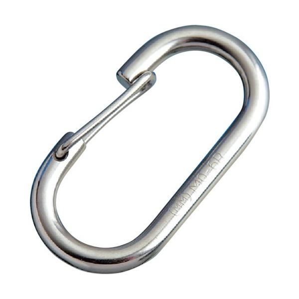 商品画像はイメージ画像です。実際とは異なる場合がございます。 ■特徴 シンプルな形状で引っかかる部分がないためロープの痛みを防ぎ、気軽に使用できます。  ■用途 チェーン・ワイヤ・ロープ等の連結金具として、また端末の金具のジョイントに。  ...