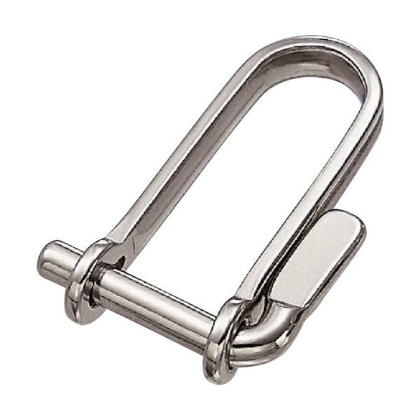 商品画像はイメージ画像です。実際とは異なる場合がございます。 ■特徴 ピンが抜け落ちないタイプです。 ピンのレーバーを９０度傾けるだけでとても手軽です。  ■用途 チェーン・ワイヤ・ロープ等の連結金具として、また端末の金具のジョイントに。 ...