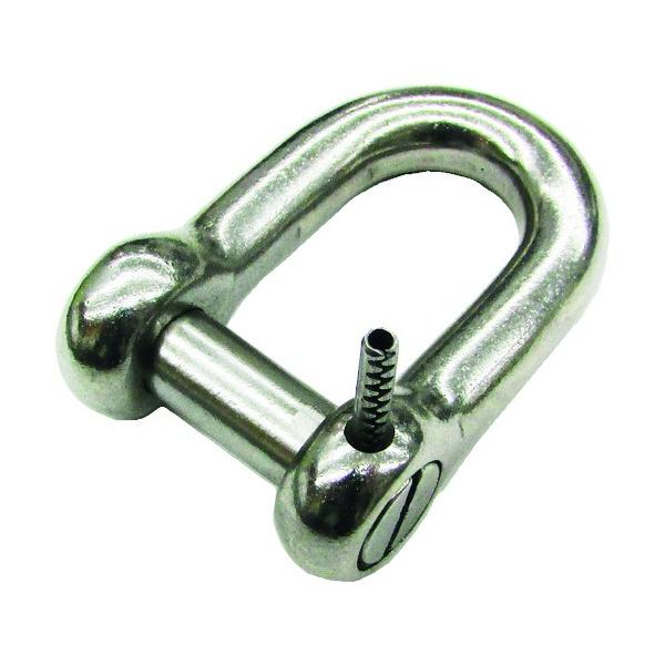 商品画像はイメージ画像です。実際とは異なる場合がございます。 ■特徴 スプリングピンでロックするので、ピンが緩みにくくなっています。 沈みタイプのシャックルなので、ロープ等がひっかかりません。  ■用途 チェーン・ワイヤ・ロープ等の連結や、...