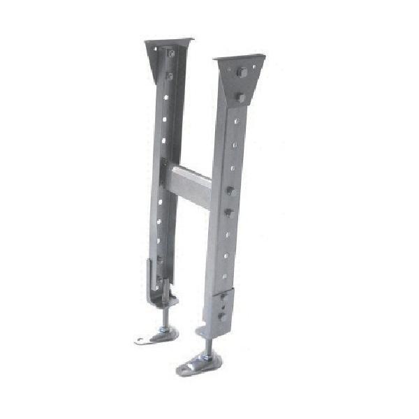 商品画像はイメージ画像です。実際とは異なる場合がございます。 ■用途 ミニパラ用固定脚  ■仕様 三鈴　スチール製固定脚　KGM型支持脚　ミニパラ用  ■材質 スチール製/メッキ   【入数】 1点 KGM3045(MP09)