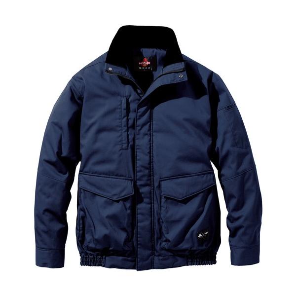 ■特徴 業界TOPクラスの難燃素材です。 暖かさ・安心・動きやすさを一着に。 保湿裏アルミでしっかり防寒、難燃ジャージ付きカフスで安心です。 背アームノーフォーク仕様で動きやすいです。 ポケットも豊富で収納力抜群です。 現場で頼れる難燃軽防...