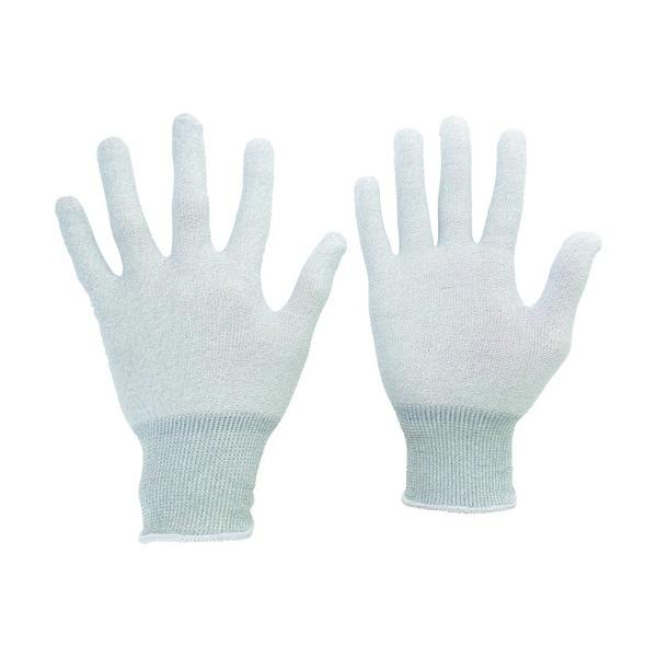 ■特徴 静電気拡散性伝導糸を全体に編みこんだ静電気対策用手袋です。 繰り返し洗濯して使用可能です。 帝人（株）のナイロン糸（日本製）を使用しています。  ■用途 精密作業。 電信電子機器の組立。  ■仕様 13ゲージ編  ■材質 カーボン導...