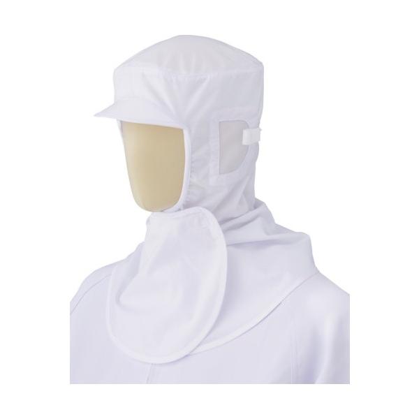 ■特徴 マスクを掛けるマジック付きです。 耳部は通気性の良いメッシュです。 後頭部にアジャスター付きです。 （マジックテープ）  ■用途 食品ウェア用。  ■仕様 頭周り：６４ｃｍ  ■材質 ポリエステル６５％、綿３５％　ブロード   【入...