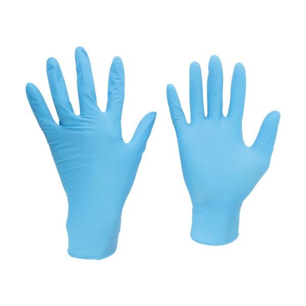 ■特徴 全面すべり止め加工です。 優れたグリップ力が魅力です。 抜群の強度とフィット性です。 柔らかい素材で疲れにくいです。  ■仕様 食品衛生法適合品  ■材質 ニトリルゴム（NBR） ●色:ブルー ●サイズ:M ●全長(cm):24.0...