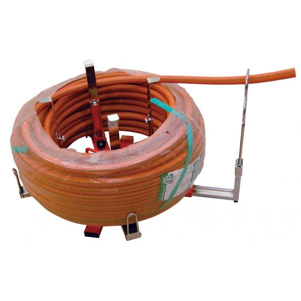 ●画期的！1台でCD菅、PF菅、VVF、VVR、CVTに使えます。 ●収納時はコンパクトサイズ。 ●収納時寸法:340×370×120mm ●適応外径:Φ430〜Φ605mm ●適応内径:Φ160〜Φ330mm ●巻き高さ:270mm以内 ...