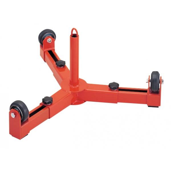 【商品説明】  ●電線ドラムをスムーズ回転させて取り出し作業を効率化 ●最大使用ドラム径:φ950mm ●脚スライドタイプ  【商品スペック】  ●サイズ(mm):220〜310(φ440〜620mm) ●質量(kg):7.2 ●使用安全耐...