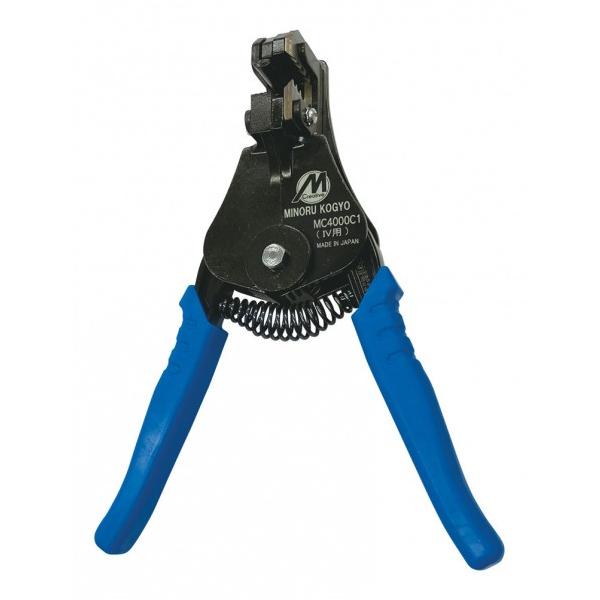 【商品説明】   ●切れ味抜群、心線を傷つけず、簡単ストリップ。   ●エコ電線対応  【商品スペック】   ●電線適用サイズ(mm2):1.25・2.0・3.5・5.5・8.0(IV線用)  ●全長(mm):180  ●質量(g):360...