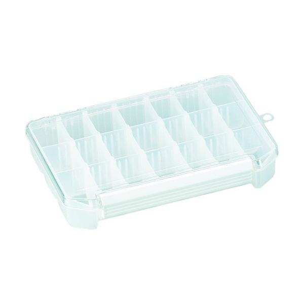 ■特徴 長手方向の仕切は固定、短手方向は自由です。 3.2ミリ単位で仕切板が可変できます。 フタの開閉がワンアクションで行えます。  ■用途 小物・パーツ類の収納  ■仕様 固定・可動仕切タイプ 仕切あり 樹脂製  ■付属品 仕切板  ■材...