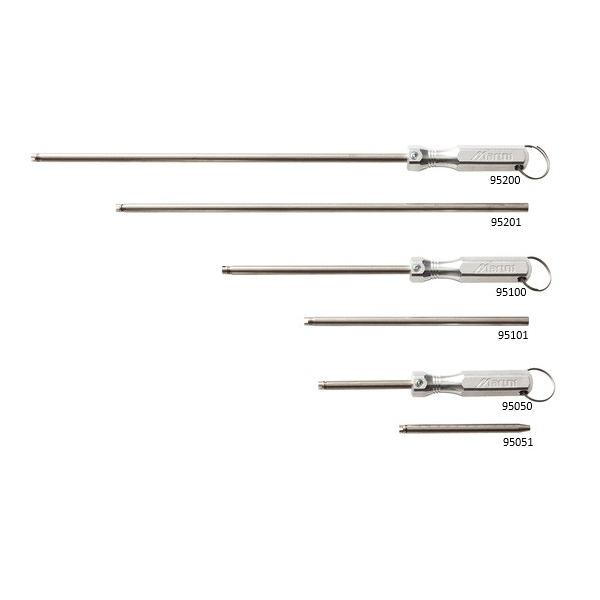 特徴  ●先端部でバルブコアを強く保持することができ、片手で脱着が可能。   ●手袋を脱がずに作業ができ、効率的。   ●リング付きでフックに引っ掛けて保管する事ができます。   【容量】 165mm 【入数】 1点 95100