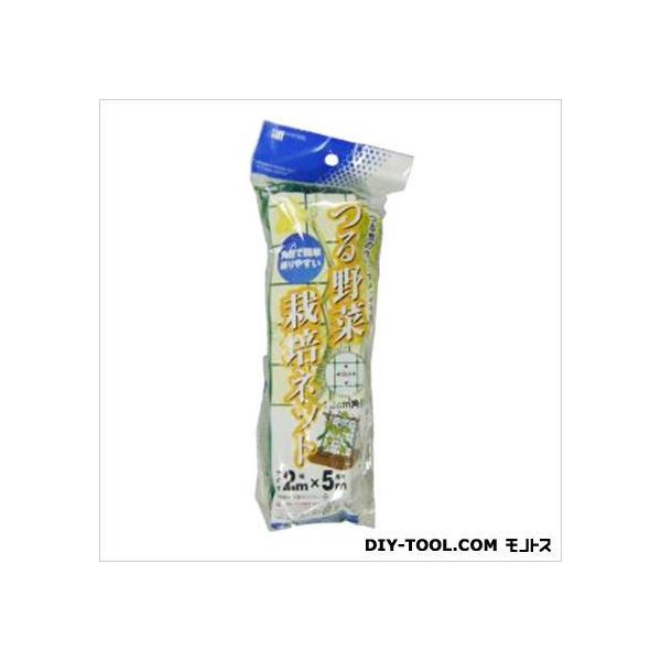 ●家庭菜園にピッタリサイズです。 ●つる性植物に最適なネット。 ●角目で張りやすく、繰り返し使える長持ちタイプです。 ●サイズ:2m×5m ●色:グリーン ●目合:12cm角目 ●材質1:ポリエチレン 園芸ネット 養生ネット グリーンネット