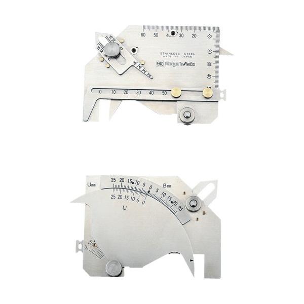 ■特徴 ステンレス製のためさびにくく堅牢です。 アンダーカット測定可能です。 使用頻度の高い鉄筋径(Φ19、22、25、29、35）をスライダーに記載しました。 本体に記載した検査規定の倍率対応目盛（1/4、1.0〜1.6倍）との交点を読み...