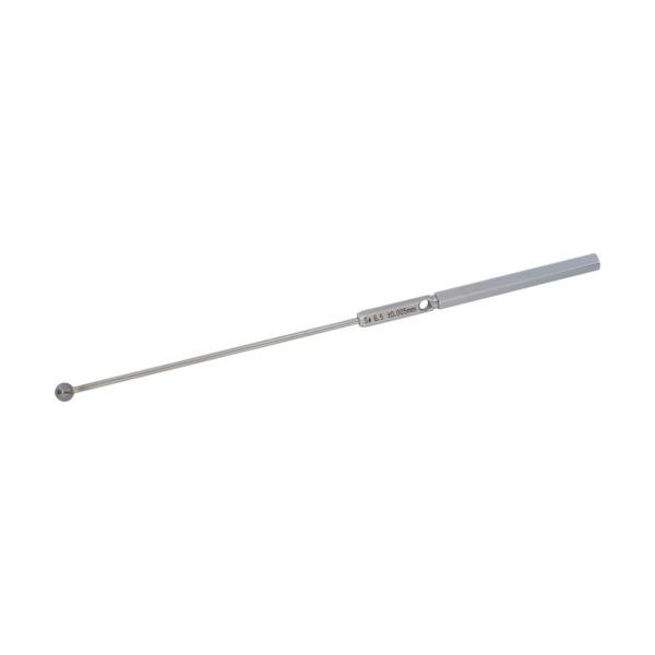 ■特徴 アッセンブリー部品取付時に位置確認が容易に出来ます。 ステムがステンレスバネのため、曲げて測定することが可能です。  ■用途 浅溝、湾曲したパイプ内の寸法測定に。 金型の隙間測定に。  ■材質 ゲージ部：超硬 ステム・グリップ：ステ...