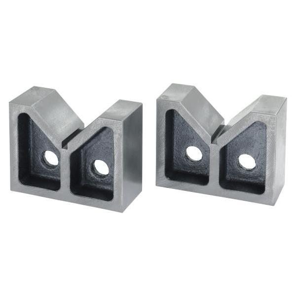 ●特長 ・定盤上で使用し、円形工作物のケガキ測定や円筒型製品の検査、保持具として使用します。   ●用途 ・ケガキ用ブロックに  ●仕様 ・材質:本体/鋳鉄 ・底面とV溝の平行度、一対のVブロックのV面高さの相互差(mm):0.05 ・幅(...