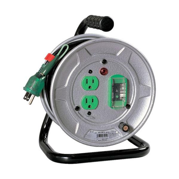 ■特徴 長さ、保護機能、電線種など多種多様のコードリールです。  ■仕様 AC100V 限度電流：15A ケーブルとドラムの回転を同時に止める「ドラムストッパー」付  ■注意点 屋内型です。雨天の屋外では使用しないでください。 巻いたまま使...