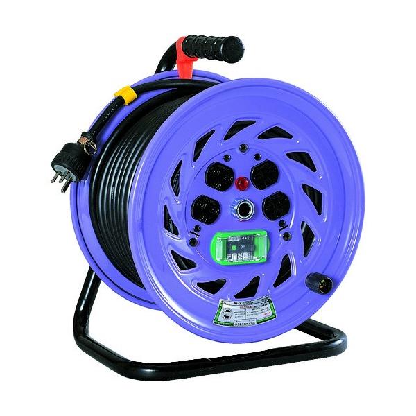 ■特徴 単相200V電源を使用した機械や工具などの延長に最適です。 漏電遮断器15mA感度です。  ■仕様 単相200V ケーブルとドラムの回転を同時に止める「ドラムストッパー」付 漏電地絡保護専用 アース付  ■注意点 屋内型です。雨天の...