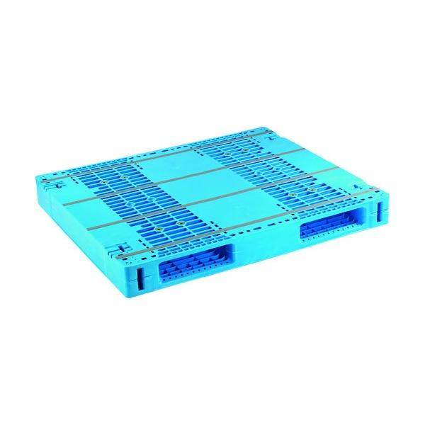 ■特徴 冷凍冷蔵環境下に最適なパレットです。 独自技術「ガスアシスト成形」により軽量化と強度を両立しています。 パレットサポーター取り付け用スリットを装備しています。 ラック保管対応です。（条件は必ずご相談下さい） 滑り止めテープ付で、滑り...