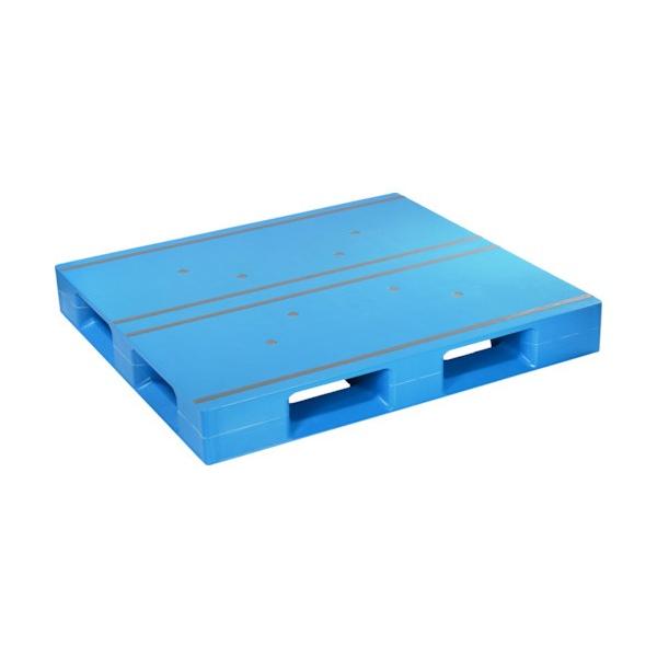 ■特徴 ラック保管にも対応しています。  （条件は必ずご相談下さい） HACCP、GMPなどにも最適です。  独自技術「ガスアシスト成形」により軽さと強さを両立したパレットです。  好評の滑り止めテープ付きです。  積載面フラットで荷傷み・...