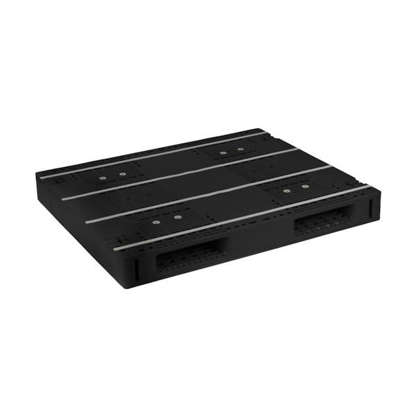 ■特徴 冷凍冷蔵環境下に最適なパレットです。  ラック保管にも対応しています。  （条件は必ずご相談下さい） 独自技術「ガスアシスト成形」により軽さと強さを両立したパレットです。  滑り止めテープ付で、滑りやすい積載物もガッチリホールドしま...