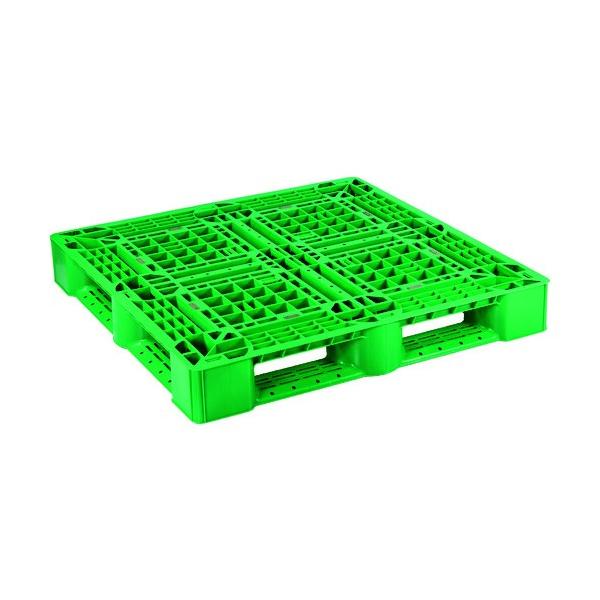 ■特徴 平置き用の軽量パレットです。  用途に応じて色分けするのに最適です。  HACCP、GMPなどにも最適です。  ■用途 カートンP函の均等積み付け時1t。  平置き、段積み用。  用途別管理に最適。  ■仕様 片面四方差し ■材質 ...